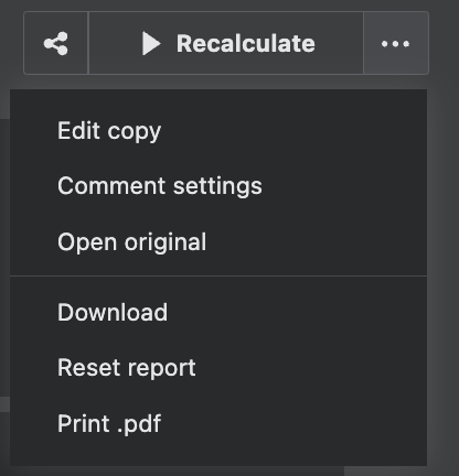Work with report code | Datalore Documentation