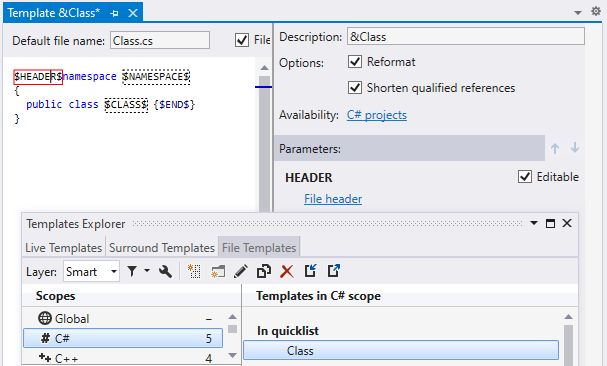File Header Style Resharper Documentation 