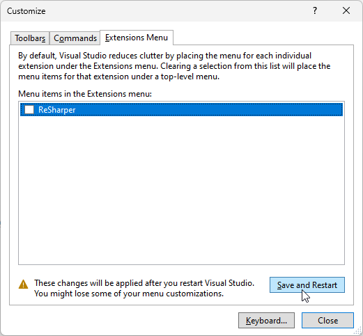 First steps with ReSharper | ReSharper Documentation