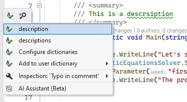 Spellchecking | ReSharper Documentation