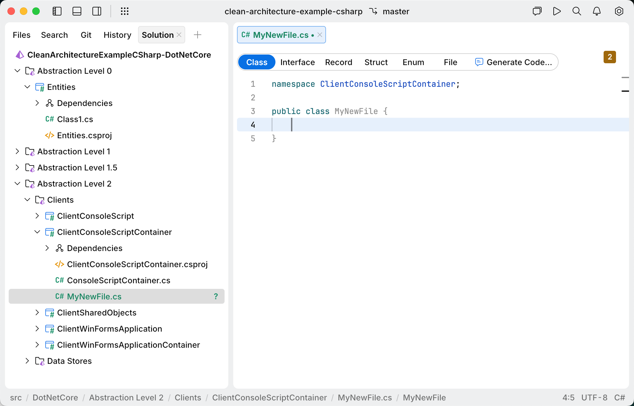 Manage .NET (C#) solutions, projects, and files | JetBrains Fleet ...