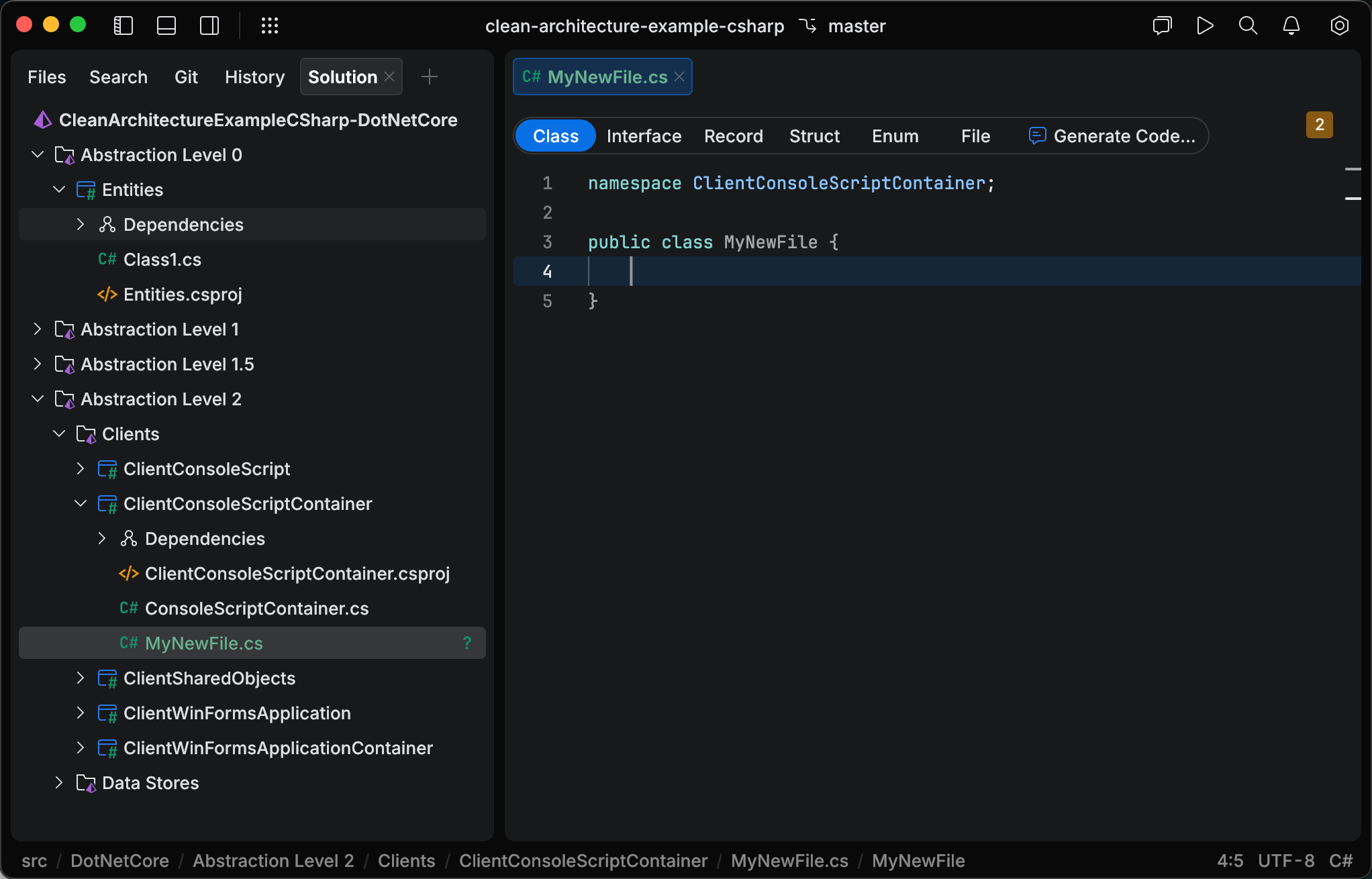 Manage .NET (C#) solutions, projects, and files | JetBrains Fleet ...