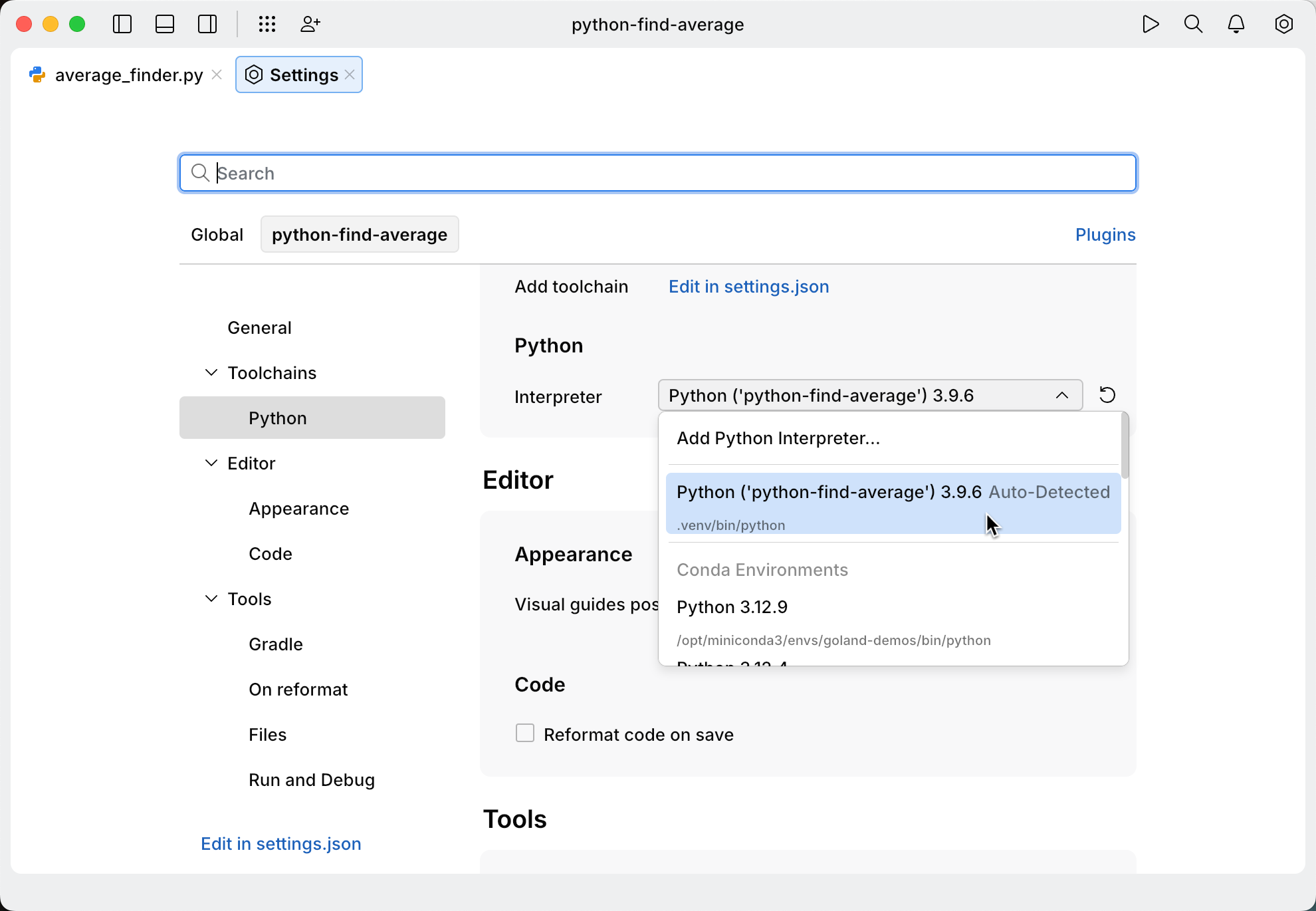 Getting started with Python | JetBrains Fleet Documentation