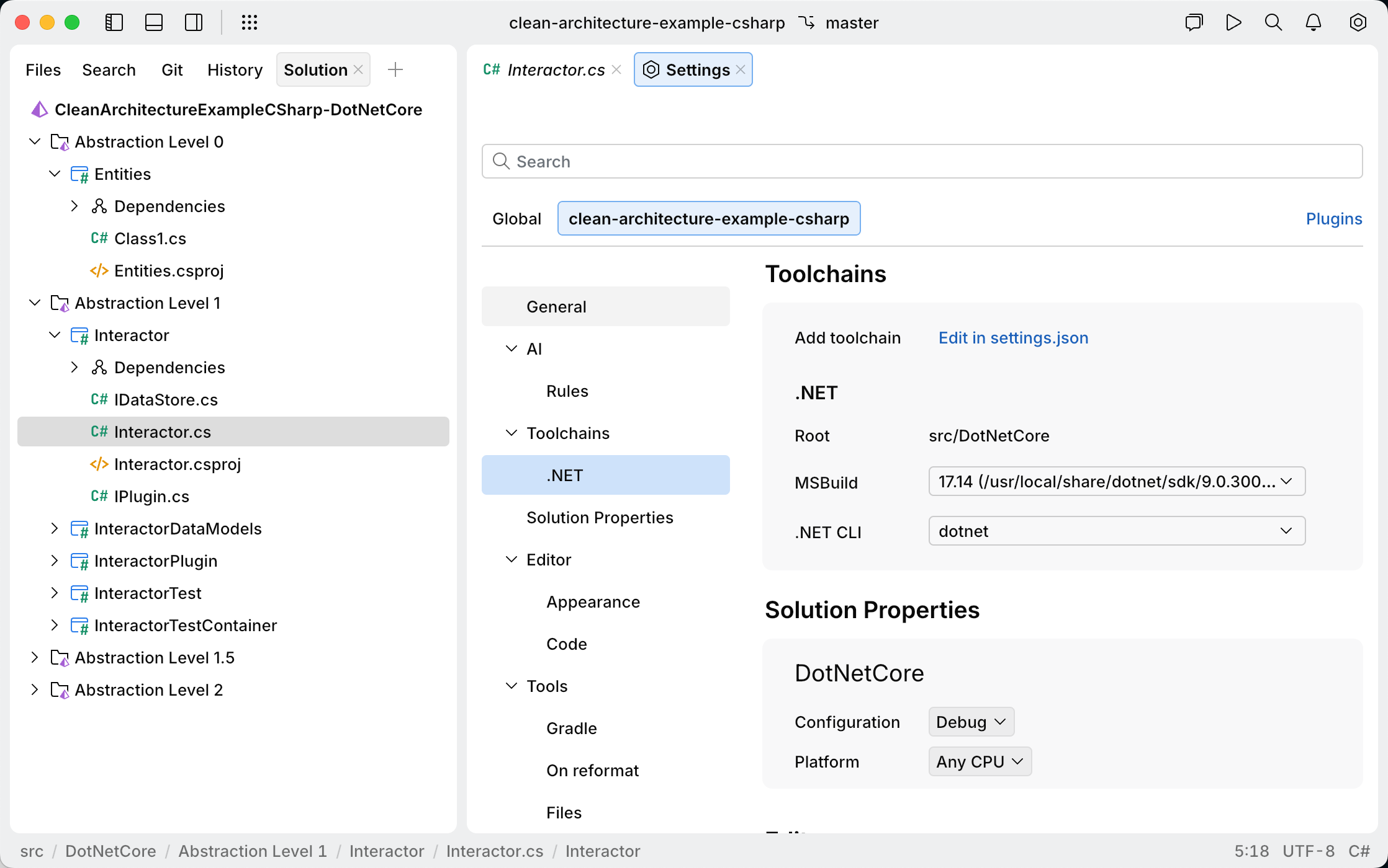 Build .NET projects | JetBrains Fleet Documentation