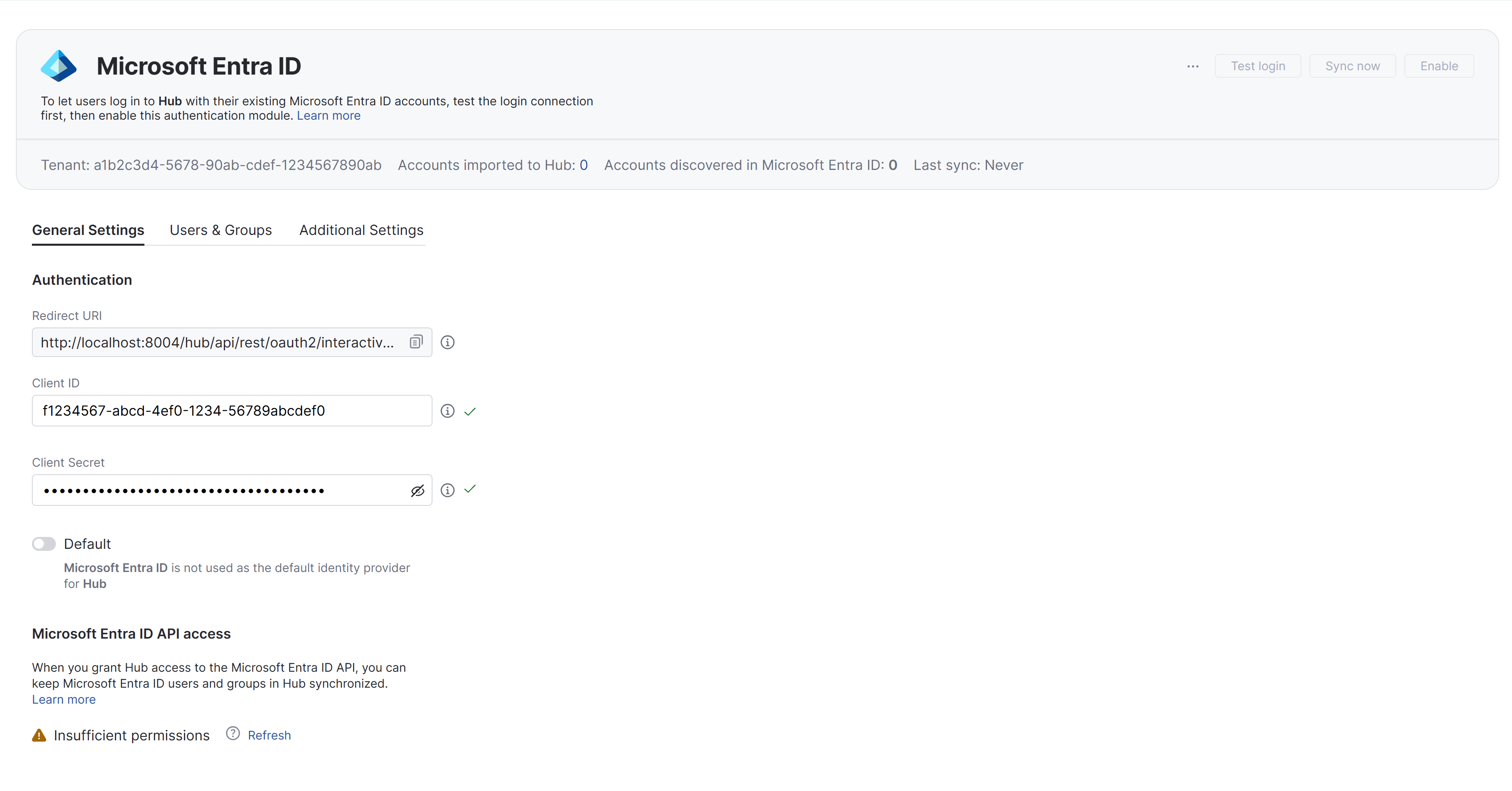 Microsoft Entra ID Auth Module | Hub Documentation