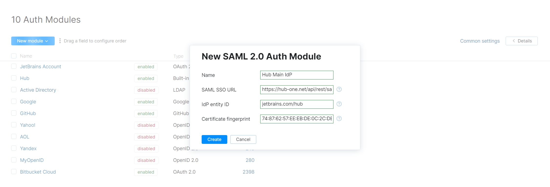 SAML 2.0 Auth Module | Hub Documentation