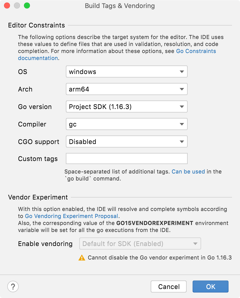 Build Constraints And Vendoring Goland Documentation 9387