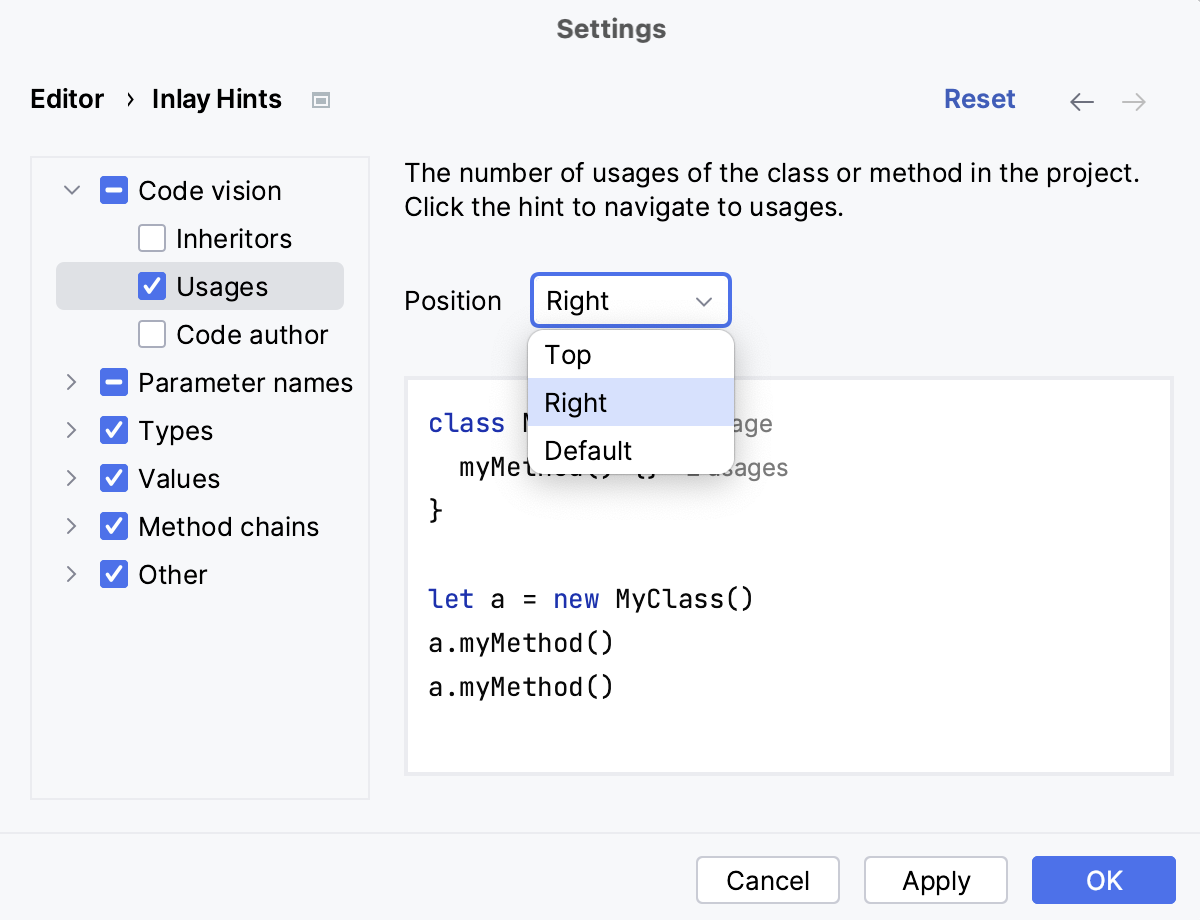 Inlay Hints Webstorm Documentation 