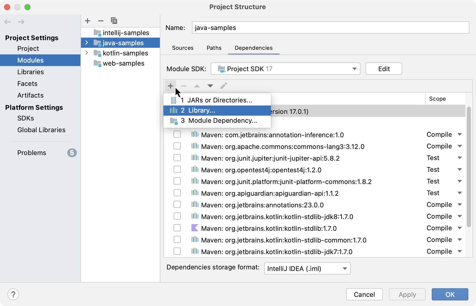 Module Structure Settings IntelliJ IDEA Documentation