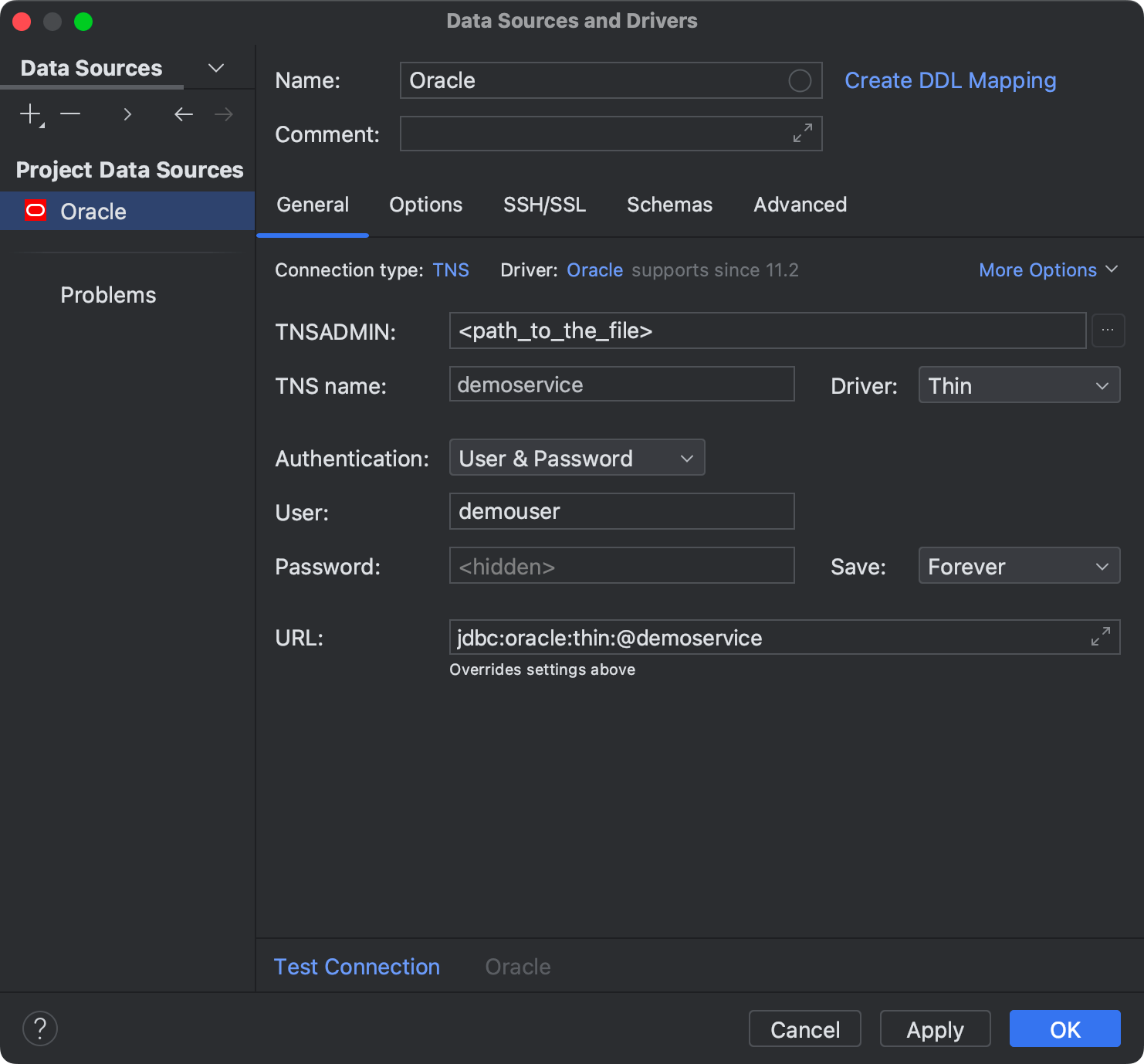 Oracle | DataGrip Documentation