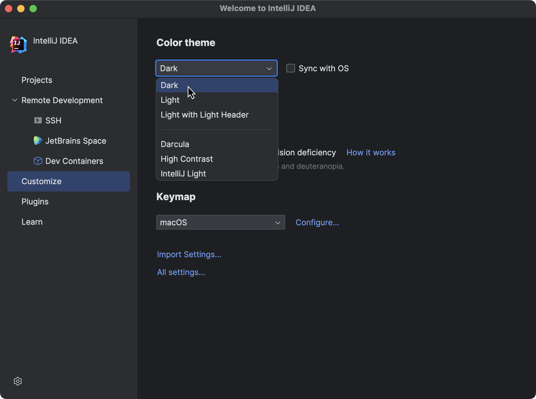 Run IntelliJ IDEA for the first time | IntelliJ IDEA Documentation