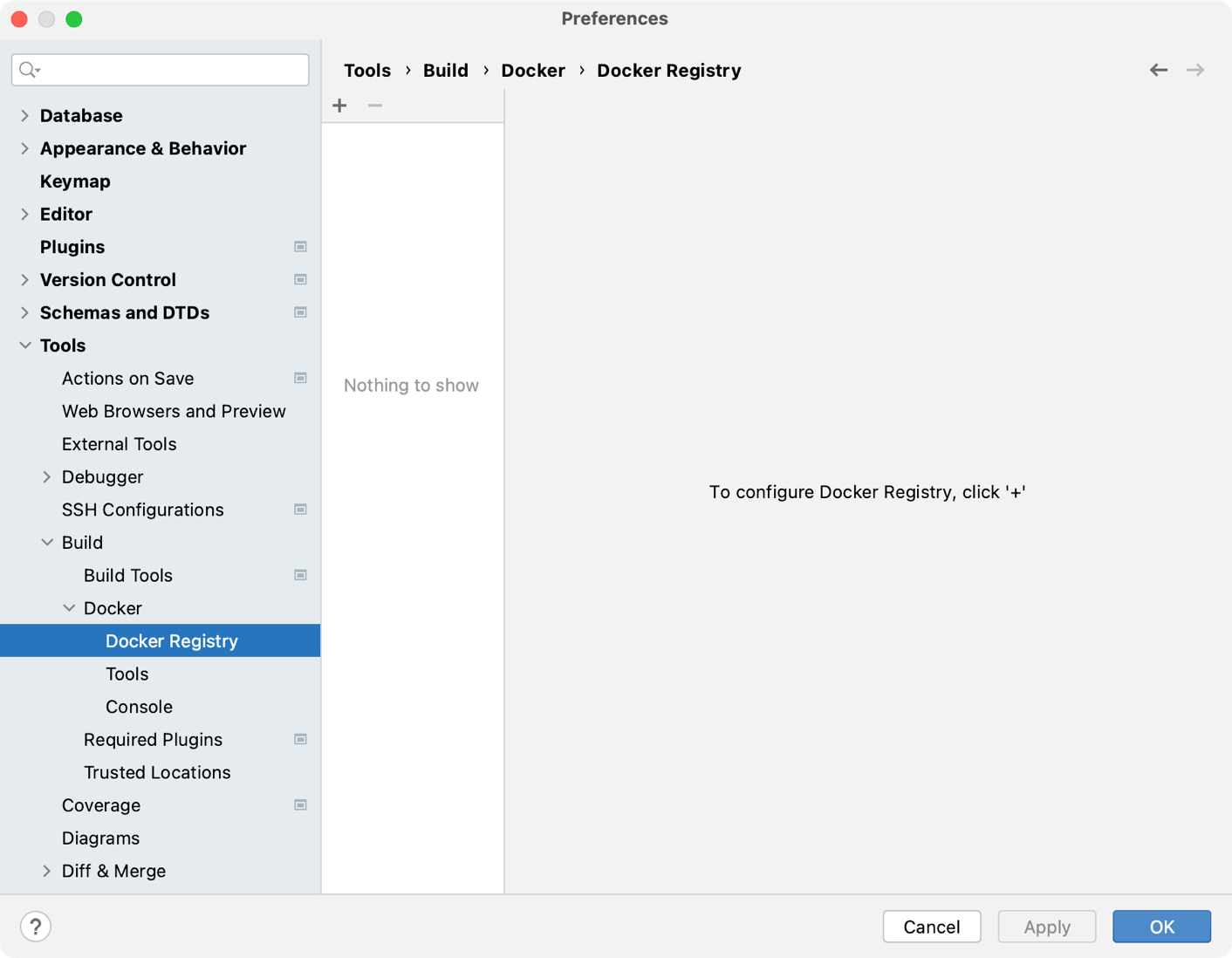 Docker Registry settings | DataGrip Documentation