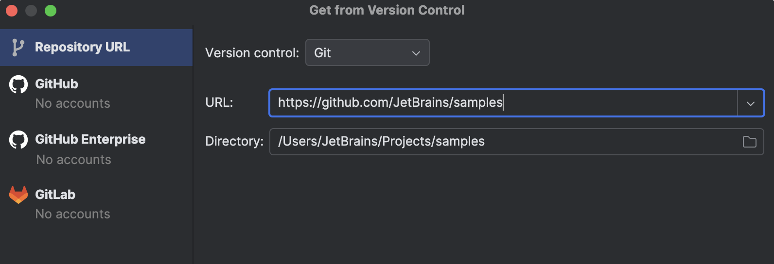 Set up a Git repository | PyCharm Documentation