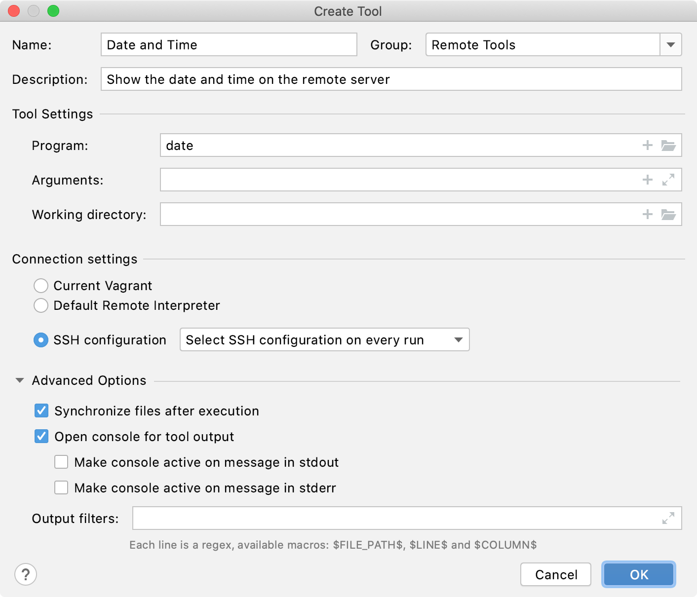 External tools | PhpStorm Documentation