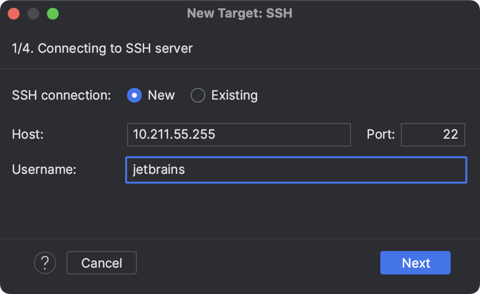 Configure an interpreter using SSH | PyCharm Documentation