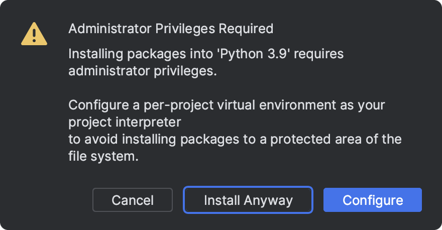 Configure a Python interpreter | PyCharm Documentation