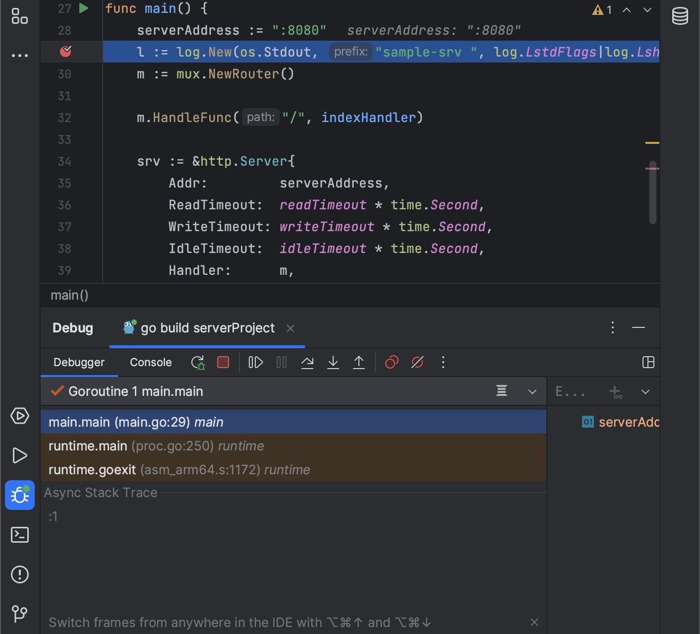 Quick start with Go | IntelliJ IDEA Documentation