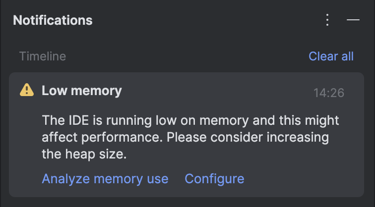 Increase the memory heap of the IDE | IntelliJ IDEA Documentation