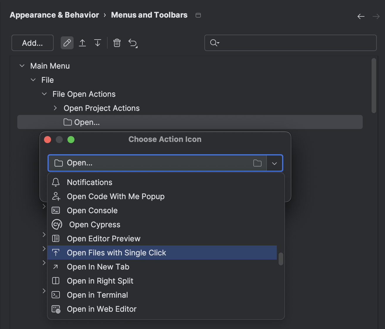 Menus and toolbars | IntelliJ IDEA Documentation