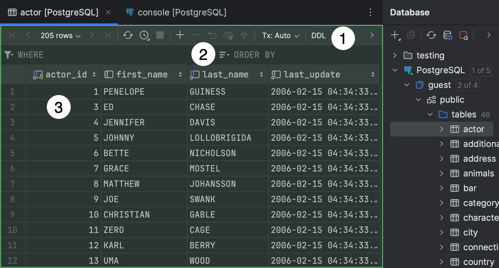 Data editor and viewer | IntelliJ IDEA Documentation