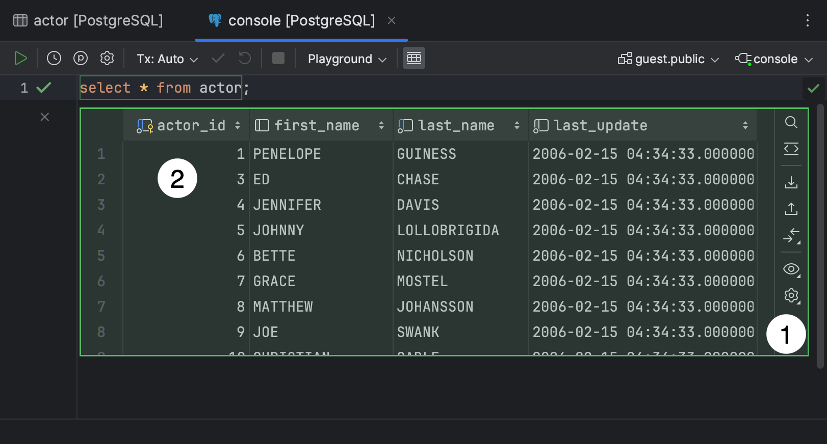 Data editor and viewer | IntelliJ IDEA Documentation