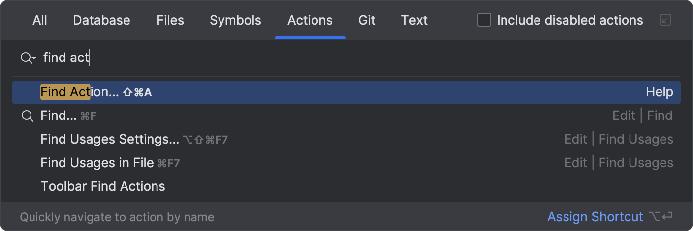 Keyboard shortcuts | DataGrip Documentation