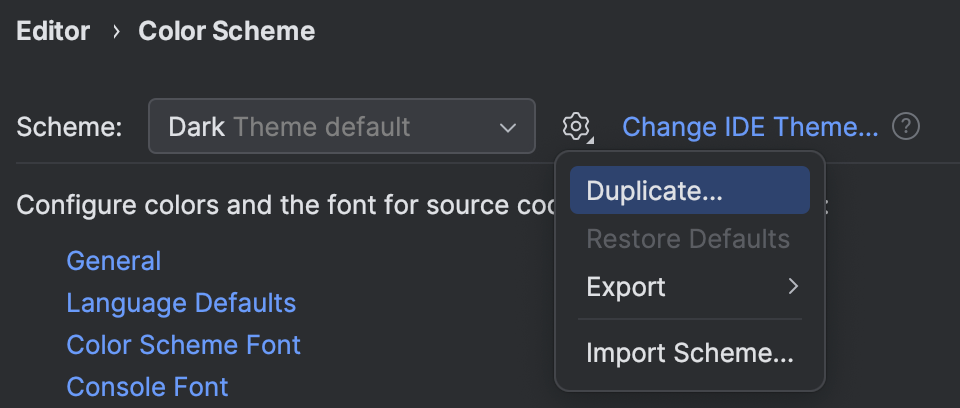 Colors and fonts | PyCharm Documentation