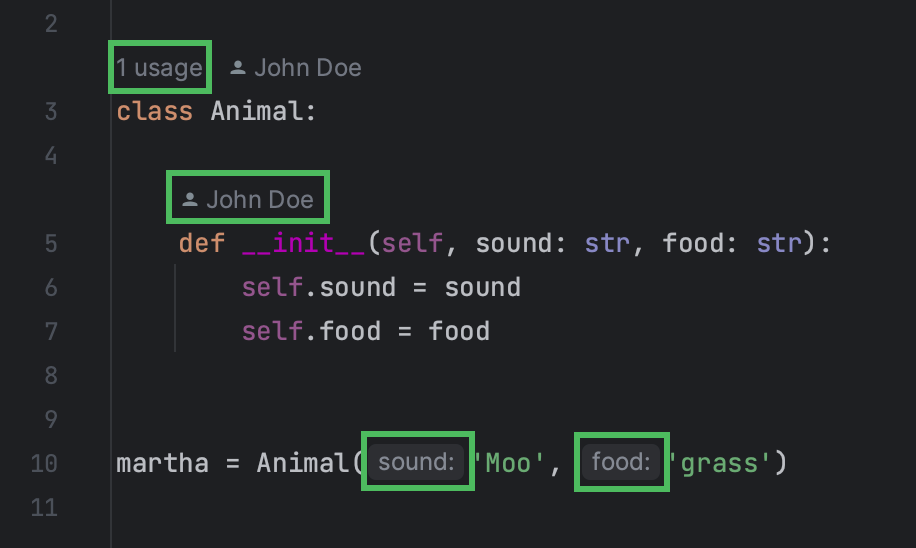 Inlay Hints | PyCharm Documentation Inlay Hints | PyCharm Documentation