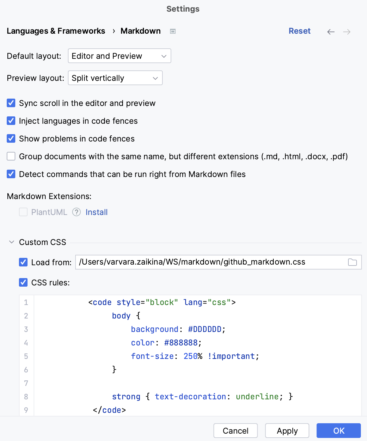 Markdown | WebStorm Documentation
