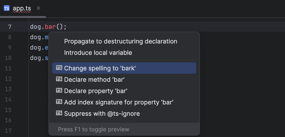 TypeScript | IntelliJ IDEA Documentation