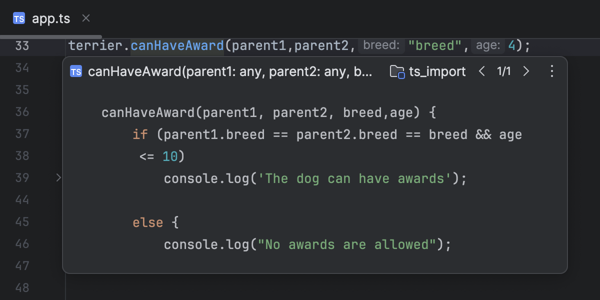 TypeScript | IntelliJ IDEA Documentation