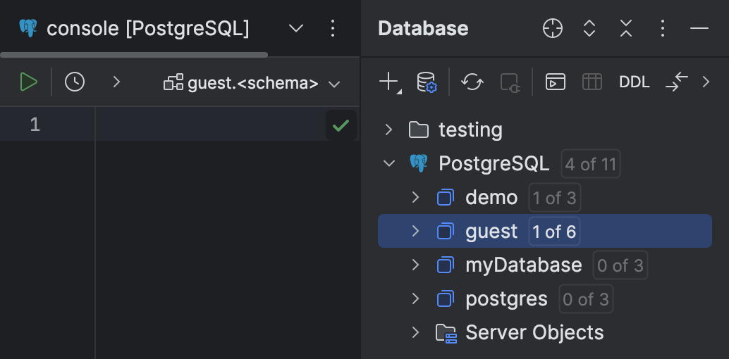 Databases | IntelliJ IDEA Documentation