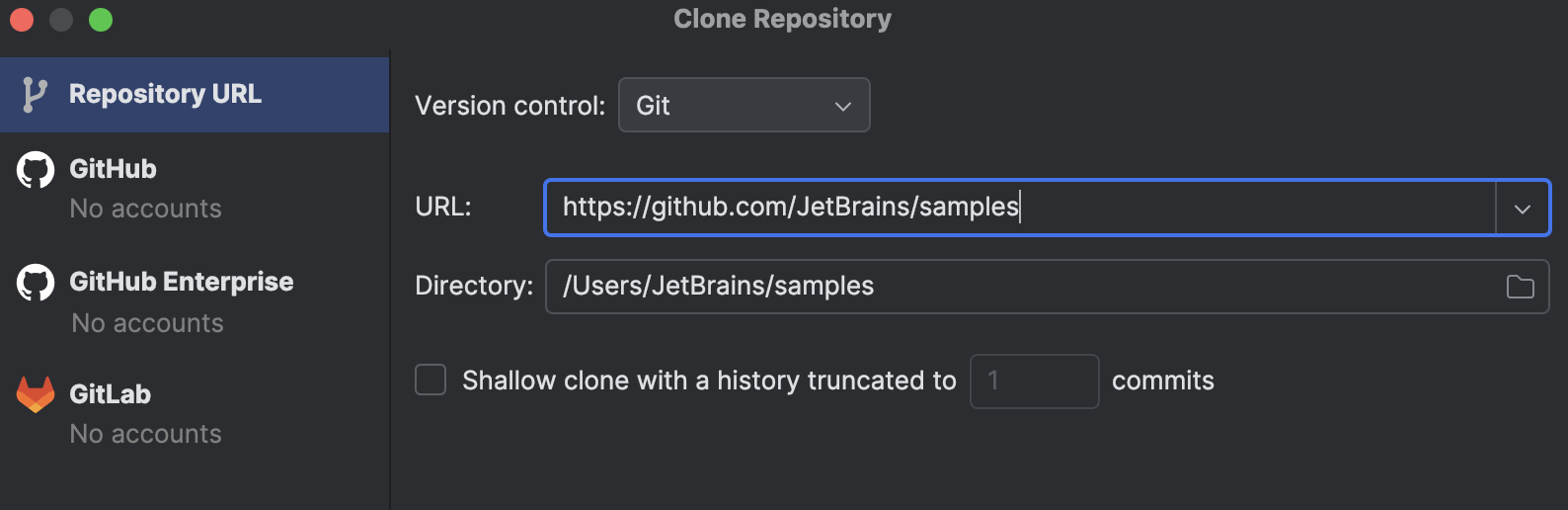 Set Up A Git Repository Intellij Idea Documentation
