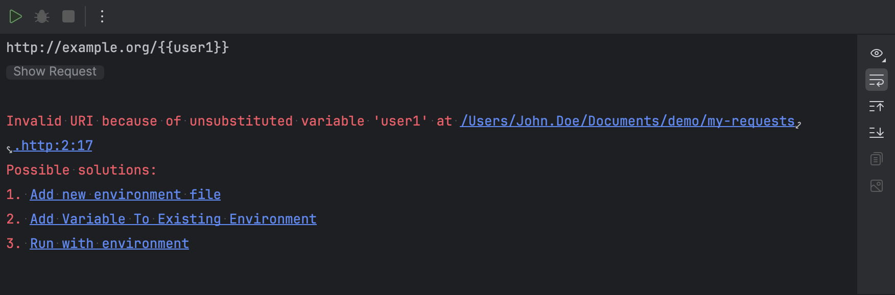 Exploring The Request Syntax Intellij Idea Documentation