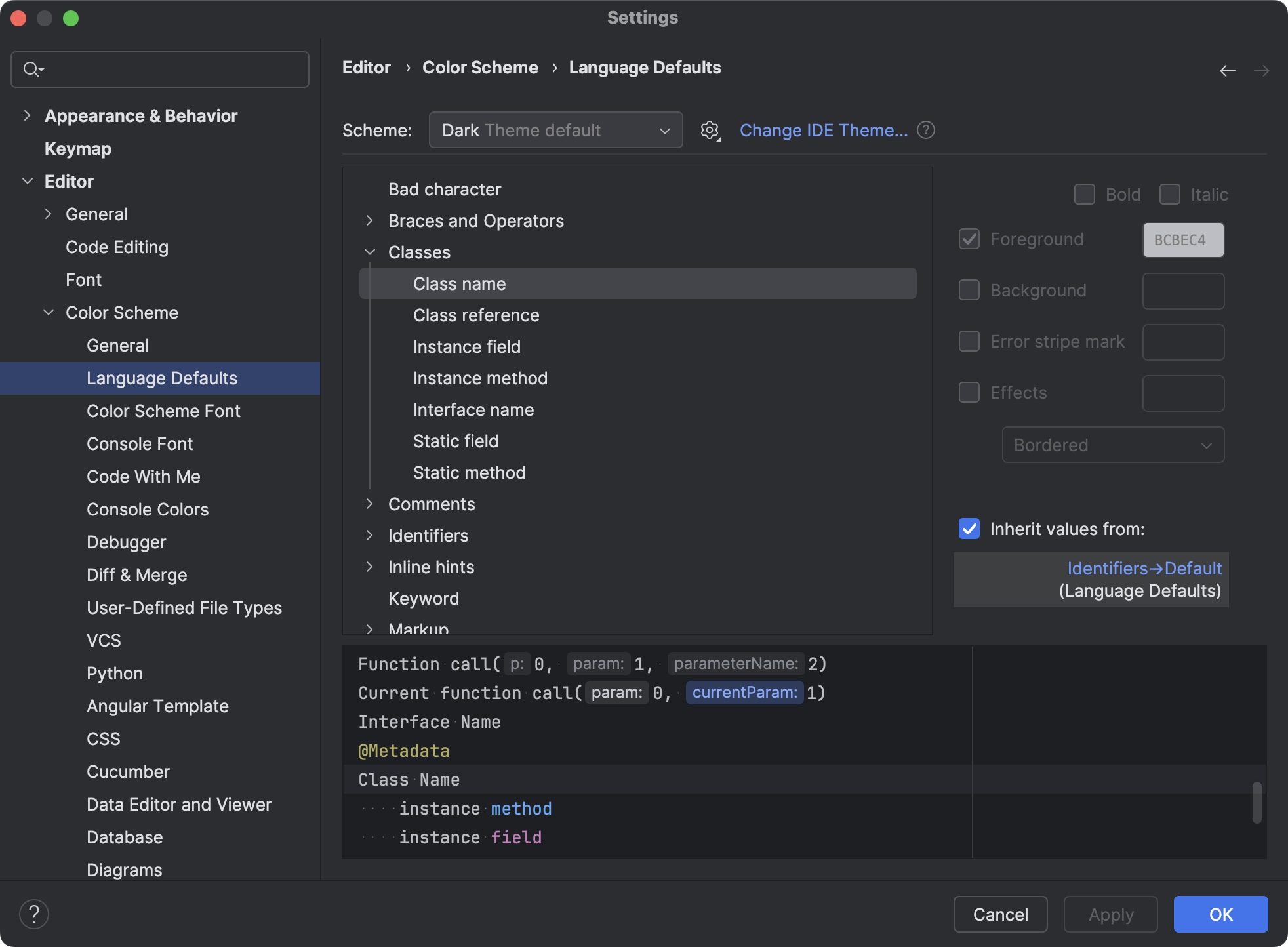 Colors and fonts | PyCharm Documentation
