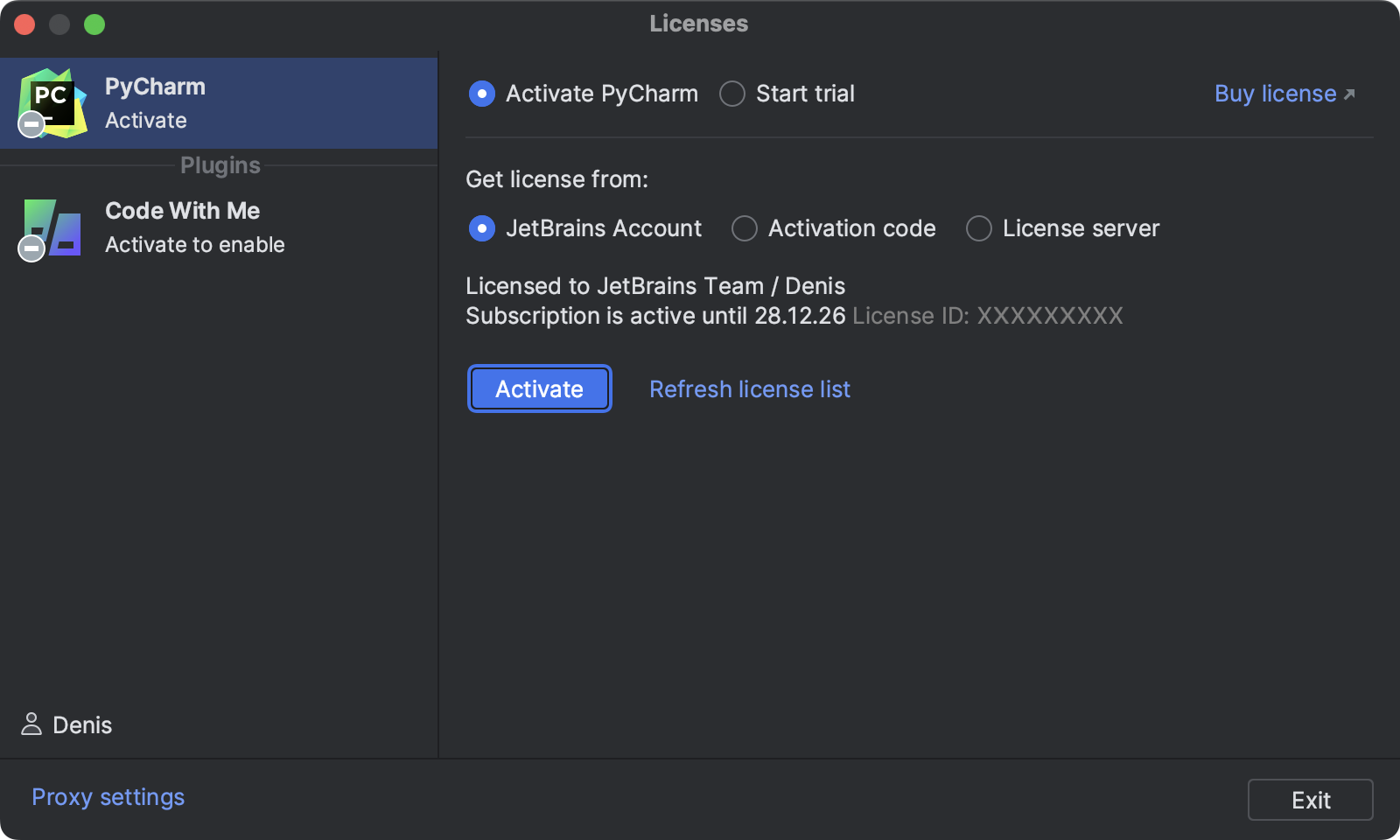 Register PyCharm | PyCharm Documentation