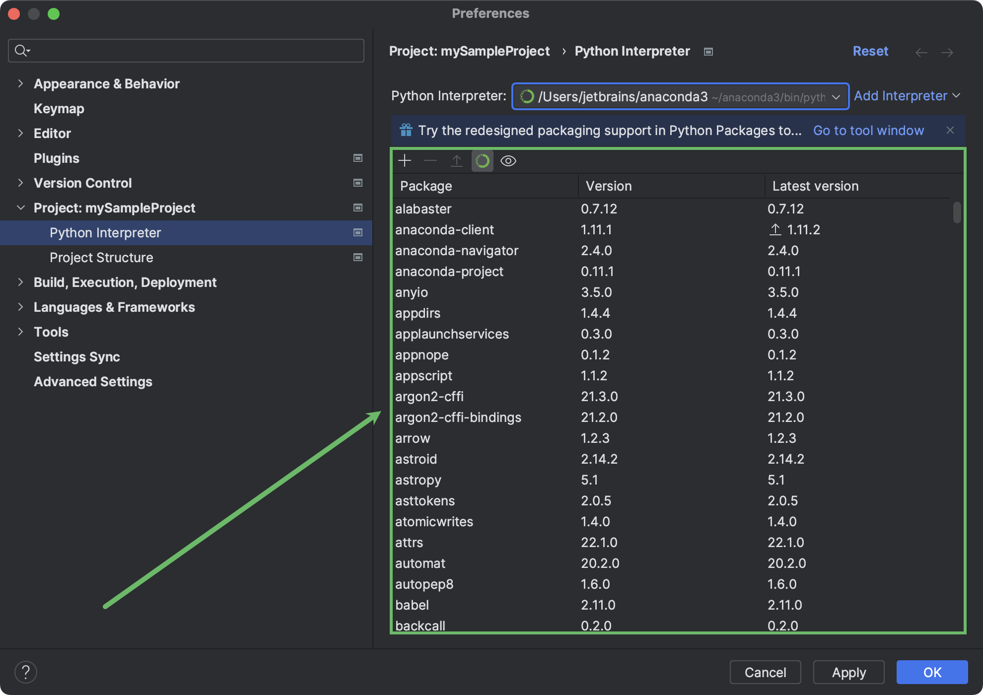 Configure a Python interpreter | PyCharm Documentation