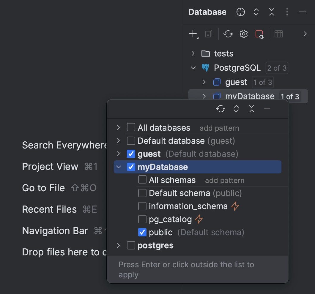 Databases | IntelliJ IDEA Documentation