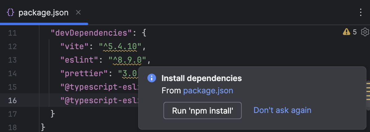npm, pnpm, and Yarn | IntelliJ IDEA Documentation