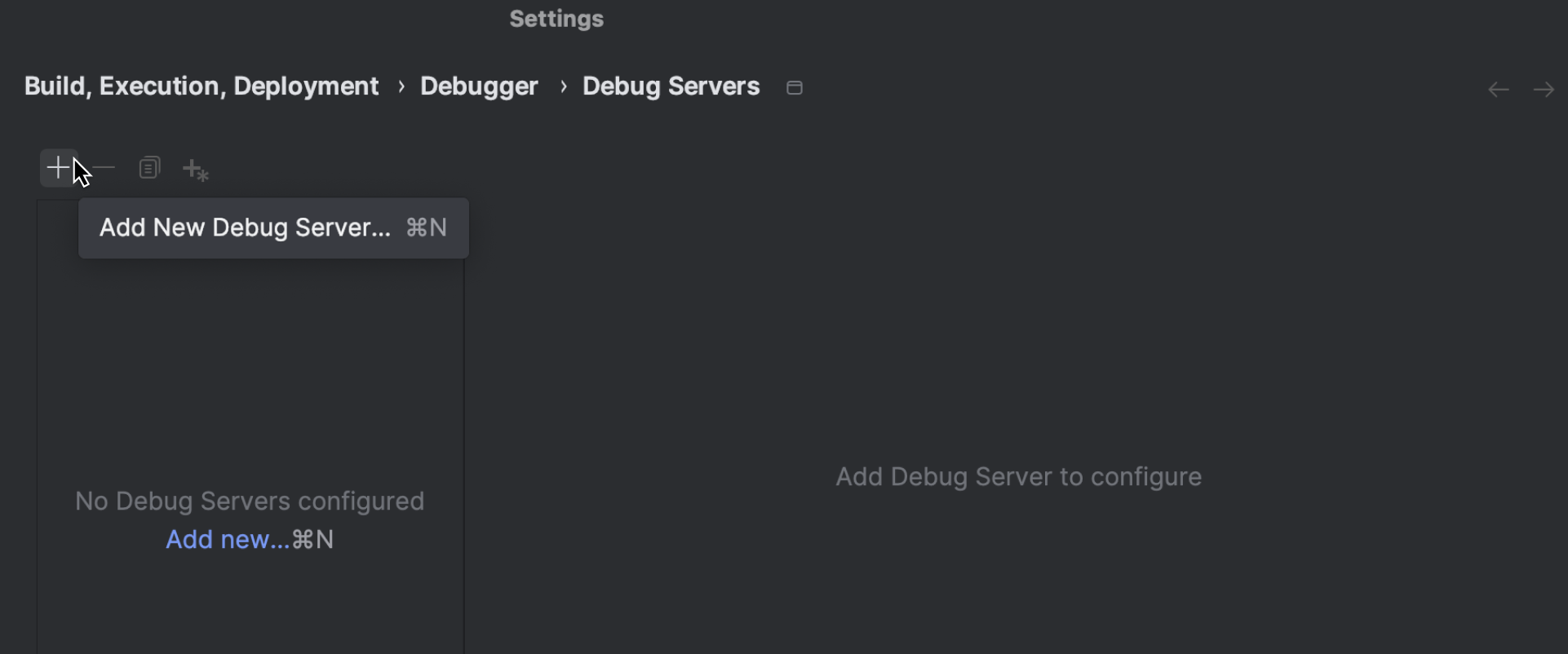 Debug servers | CLion Documentation
