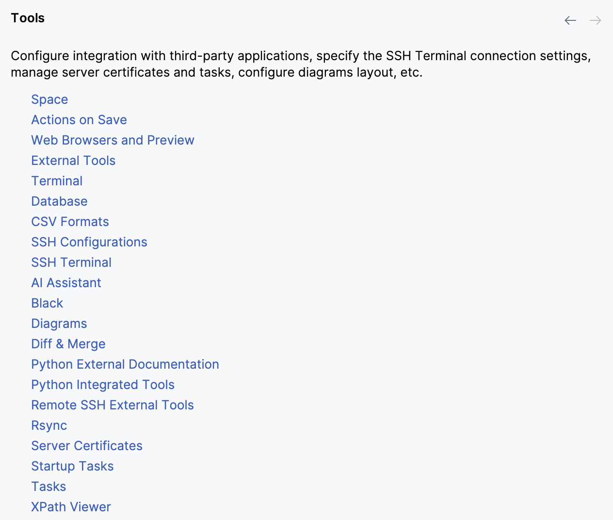 Tools | CLion Documentation