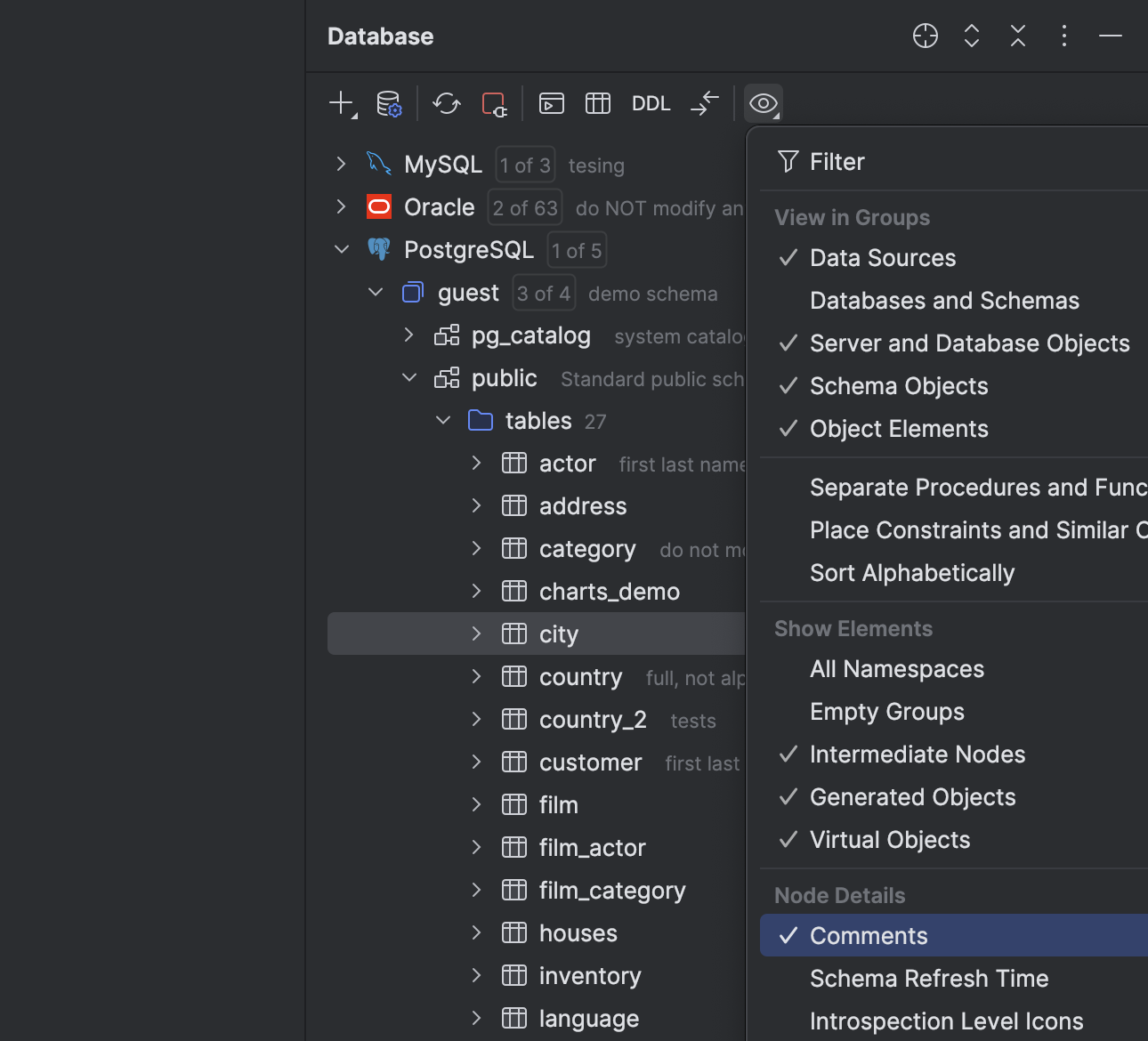 Data sources | IntelliJ IDEA Documentation