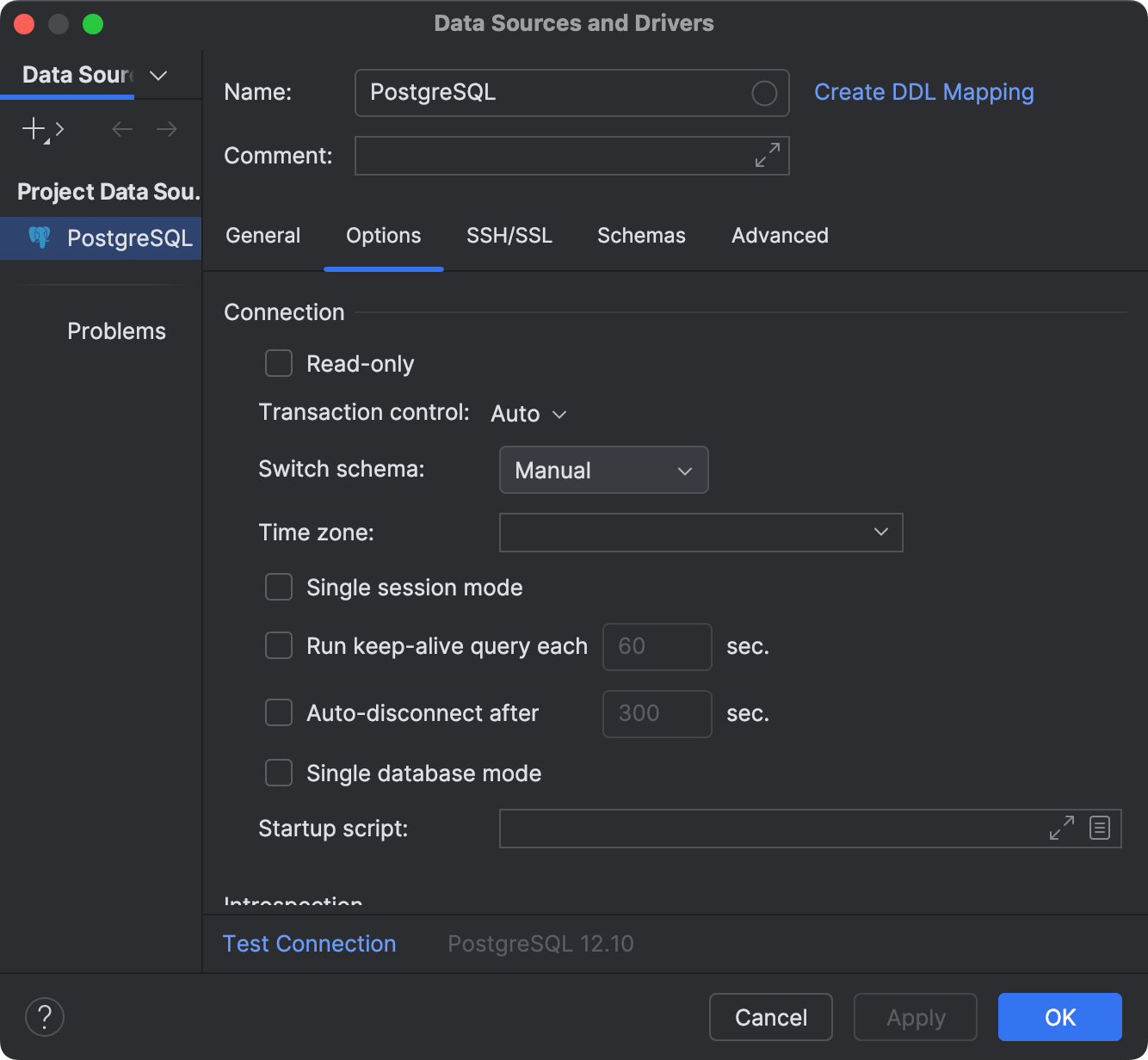 Data Sources and Drivers dialog | IntelliJ IDEA Documentation