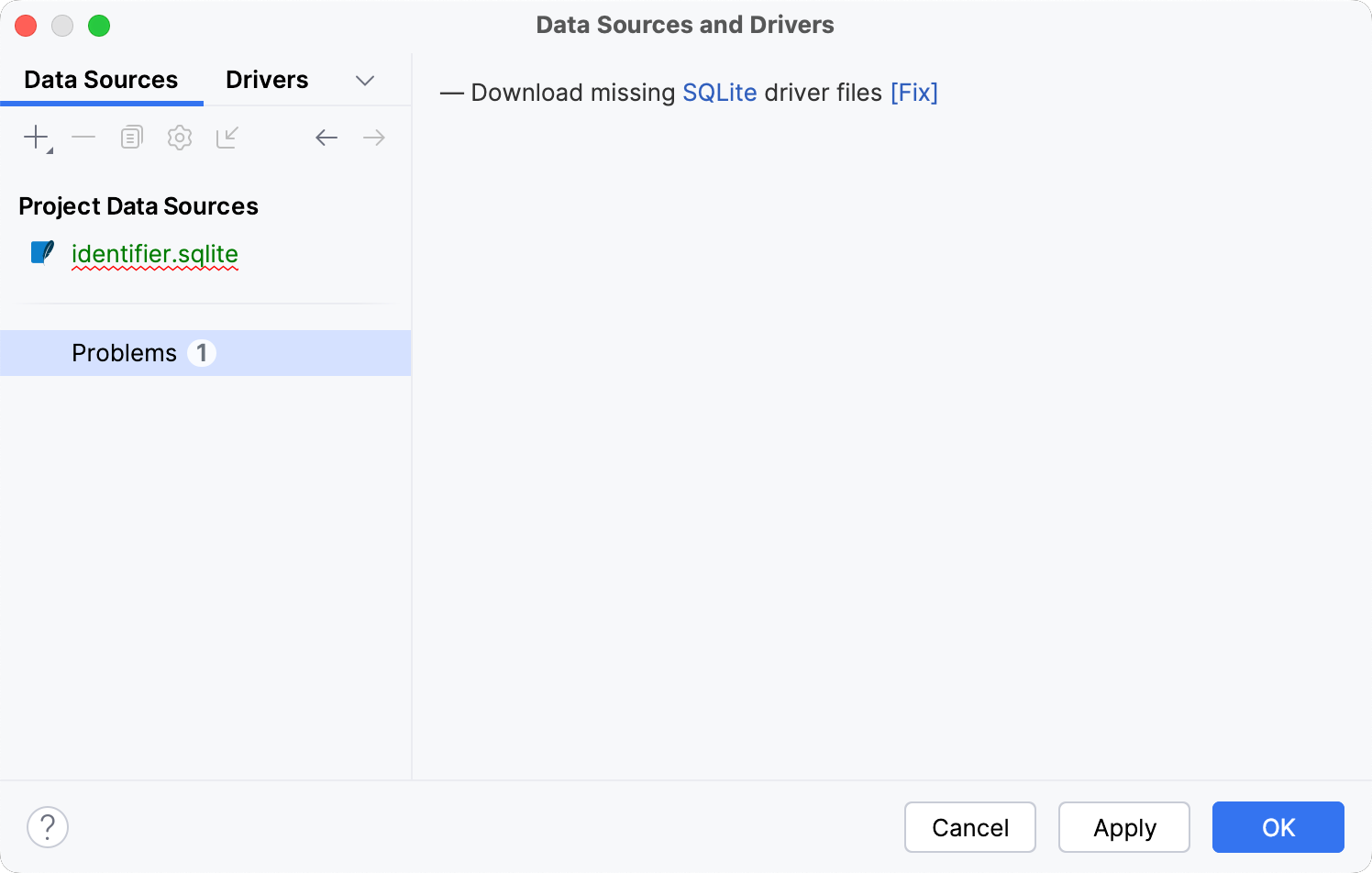 Data Sources and Drivers dialog | IntelliJ IDEA Documentation