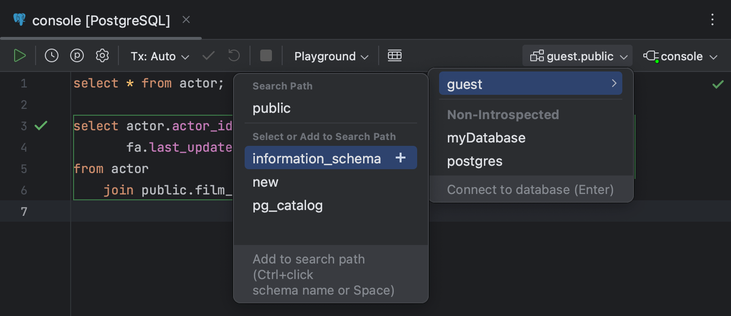 Query consoles | IntelliJ IDEA Documentation
