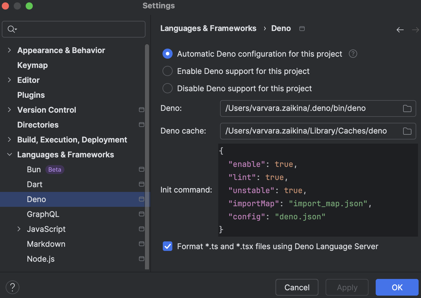 Deno | WebStorm 文档
