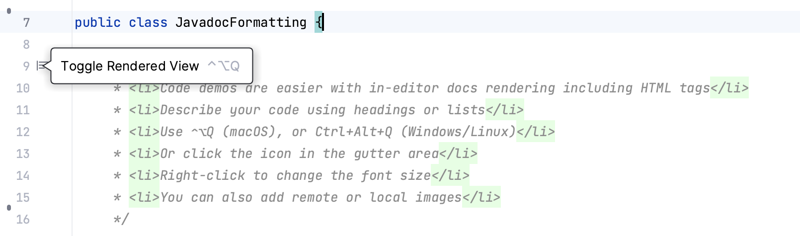 Javadocs | IntelliJ IDEA Documentation