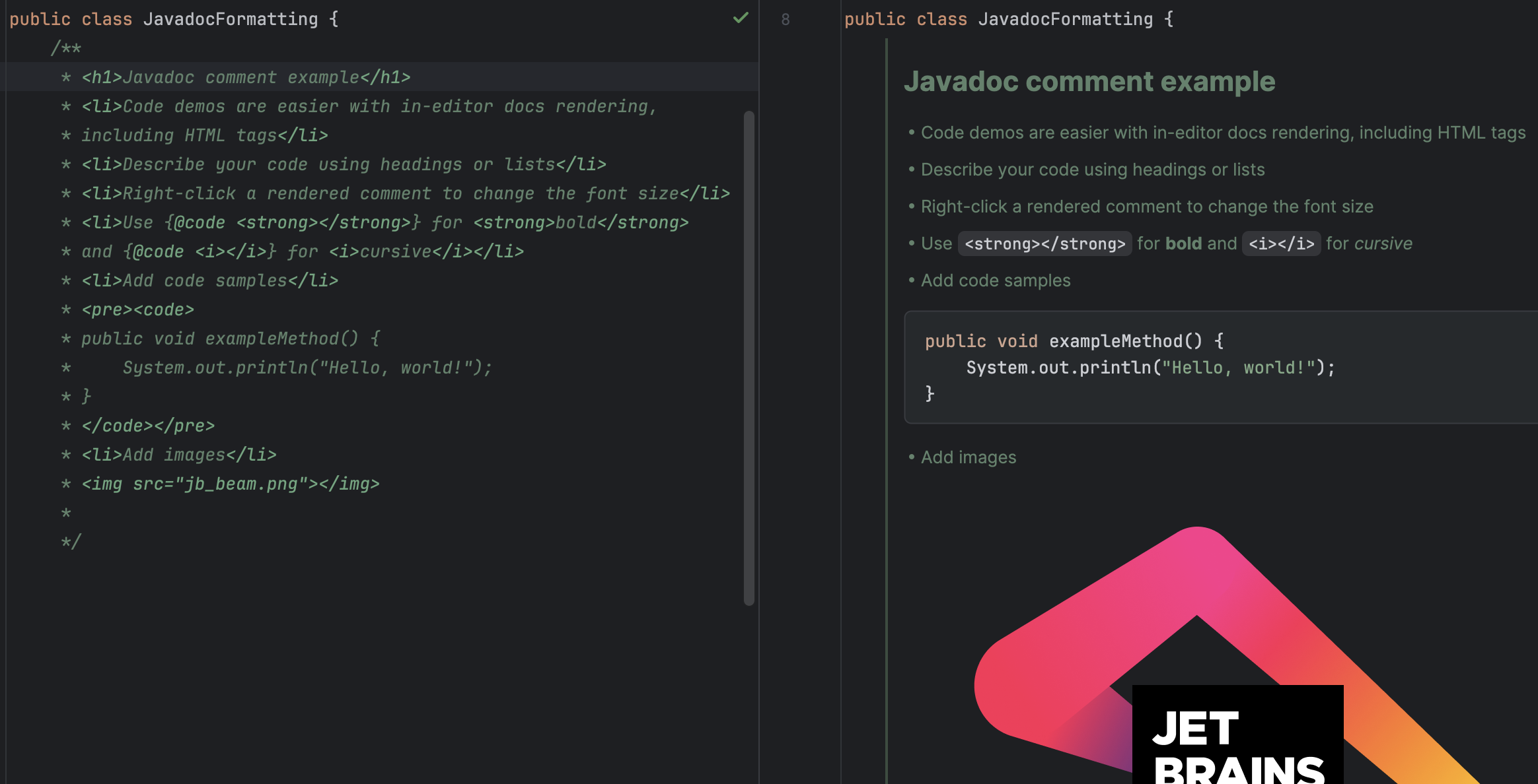 Javadocs | IntelliJ IDEA Documentation