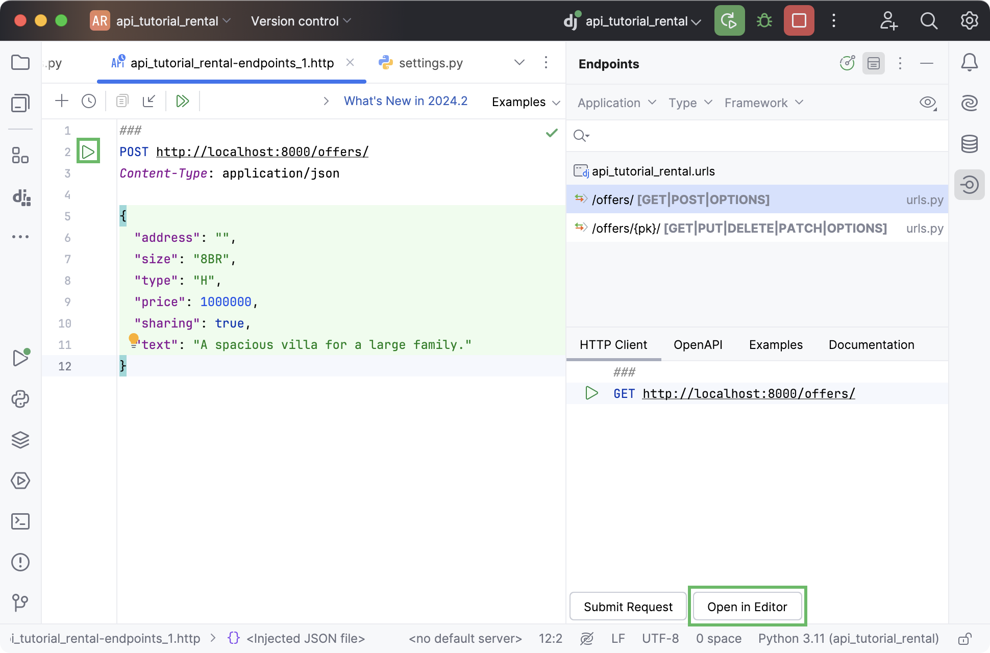 使用 Django REST Framework 构建 API | PyCharm 文档