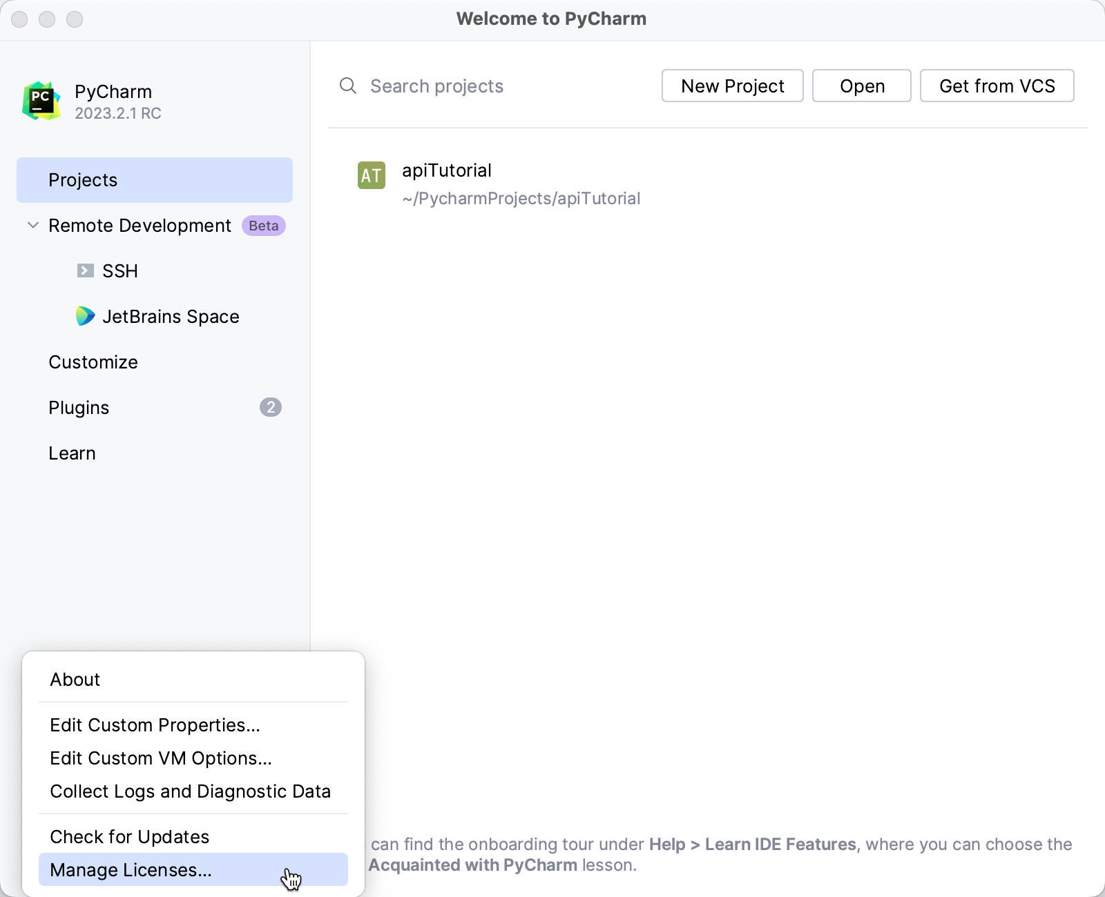Register PyCharm | PyCharm Documentation
